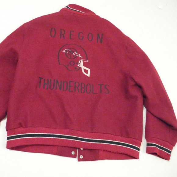 nelsons | Jackets & Coats | Vintage Oregon Thunderbolts Letterman ...